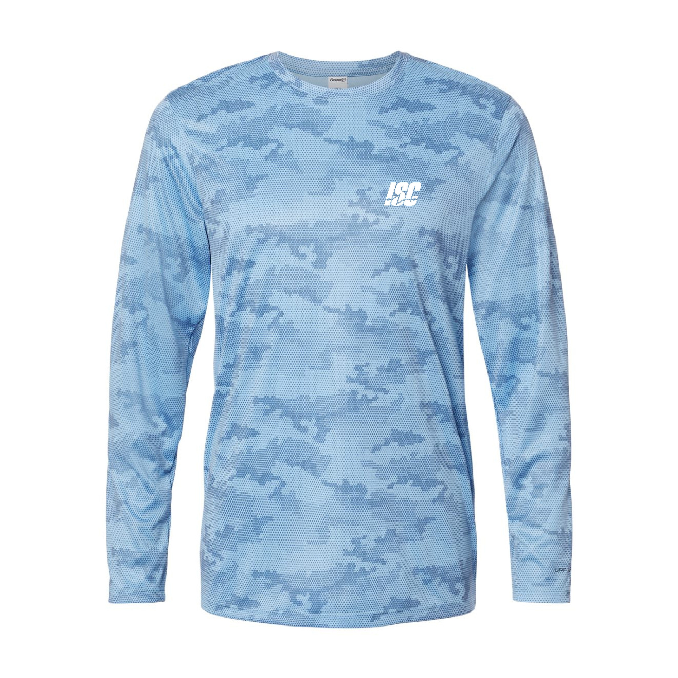 Hunting & Fishing | Pompano Performance Camo Long Sleeve T-Shirt - Blue ...